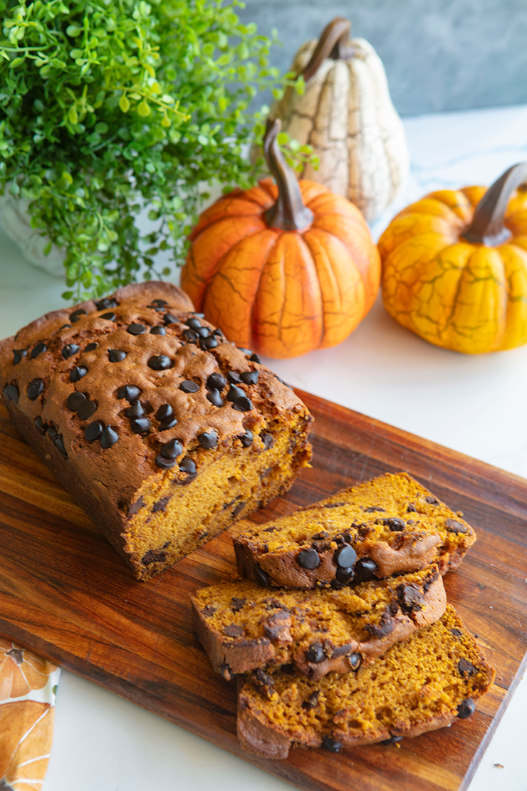 Chocolate Chip Spiced Pumpkin Loaves | Italian Food Forever